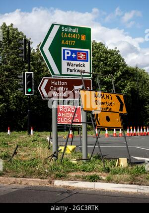 road signs clutter Stock Photo - Alamy