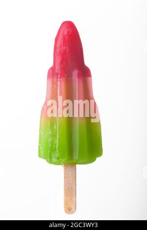 Striped ice lolly Stock Photo - Alamy