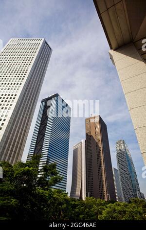 Architectural styles modern buildings Shinjuku Tokyo Japan 3.tif Stock ...