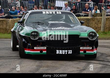 Nigel Garrett, Stuart Graham, Chevrolet Camaro Z28, Gerry Marshall Trophy, Goodwood 72nd Members ...