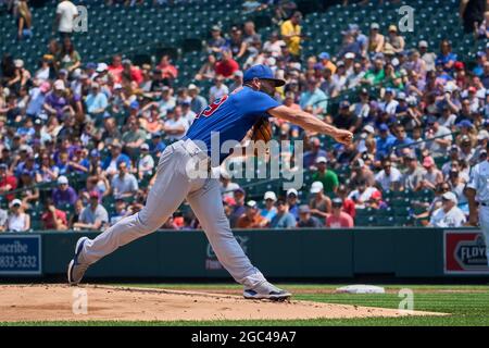 August 5 2021: Chicago Cus pitcher Adam Morgan ((47) throws a pitch ...