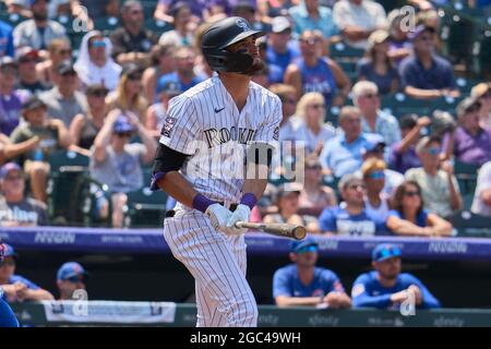 Colorado Rockies right fielder Sam Hilliard makes a catch on a fly ball ...