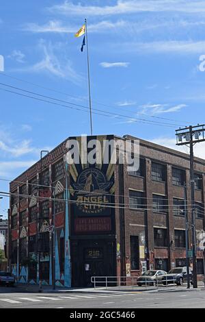Angel City Brewery. The Arts District. Downtown Los Angeles, California ...