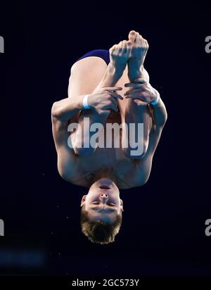 Ukraine's Oleksiy Sereda during the Men's 10m Platform Semifinal at the ...