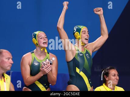 TOKYO, JAPAN - AUGUST 5: Elle Armit of Australia, Bronte Halligan of ...