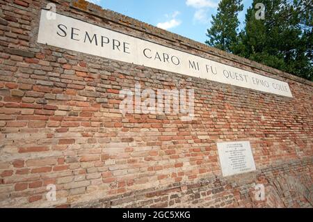Wall on the Infinite Hill with the inscription dedicated to the famous ...