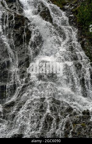 Waterfall, Venosta valley, South Tyrol, Italy Stock Photo - Alamy