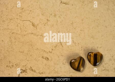 Paper hearts on beige background, close up Stock Photo - Alamy