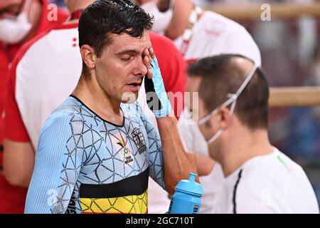 Belgian track cyclist Robbe Ghys and Belgian track cyclist Kenny De ...
