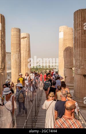 Athens, August 4th 2021: The Parthenon in Athens Stock Photo - Alamy