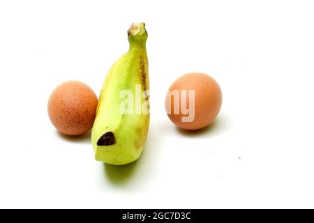 Banana tropical fruit selected from background Stock Photo - Alamy