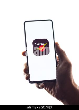 Assam, India - August 6, 2021 : DakPay logo on phone screen stock image ...