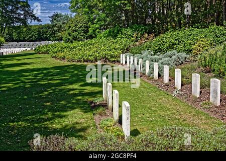 Etaples First World War Military Cemetery at Etaples on the northern ...