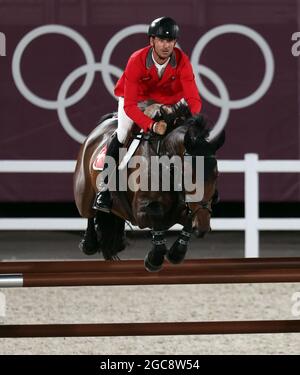 Steve Guerdat of Switzerland with Venard De Cerisy during the CSI5 ...