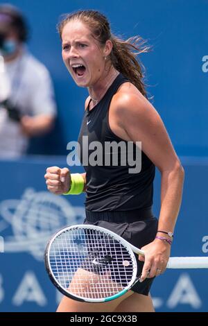 August 06, 2021: Daria Kasatkina (RUS) defeated Magda Linette (POL) 64 ...