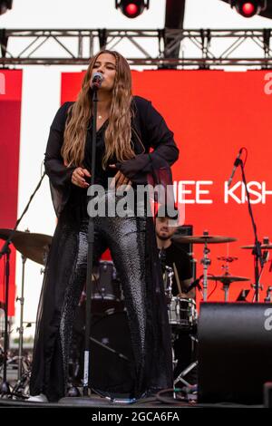 Indigenous Artist Shawnee Kish performs during the Together Again YEG ...