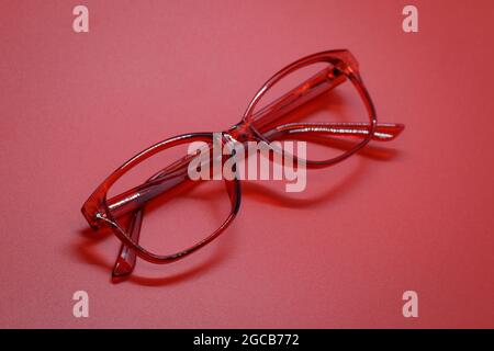 Image of modern fashionable spectacles isolated on white background ...