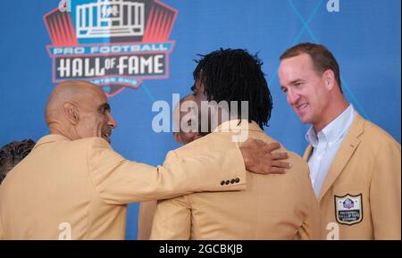 August 7th, 2021: Edgerrin James and HOF Teammates group photo during ...