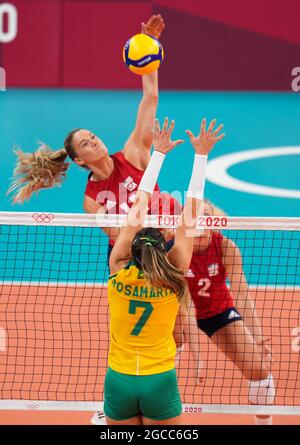 AUG 5, 2021 - TOKYO, JAPAN: Andrea ANACAN of New Zealand competes in ...