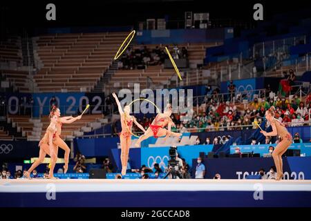 ROC team group (ROC), AUGUST 8, 2021 - Rhythmic Gymnastics : Group All ...