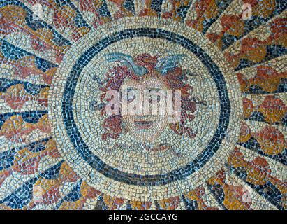 Mosaic Art - Medusa - 2nd century BCE Stock Photo - Alamy