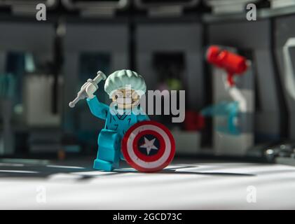 Lego minifigure of hero medic Stock Photo - Alamy