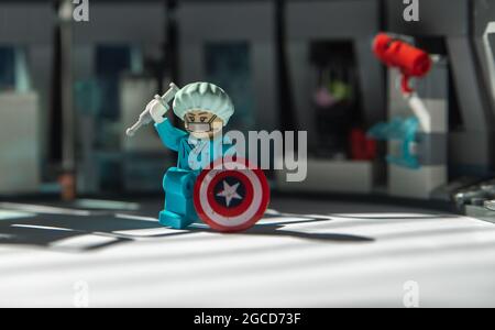 Lego minifigure of hero medic Stock Photo - Alamy
