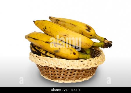 Ripe plantain yellow in colour and thin round plantain slices, ready to ...