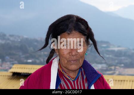 Monpa tribal people house ; Monpa tribe ; Mompas ; Dirang ; Bomdila ...