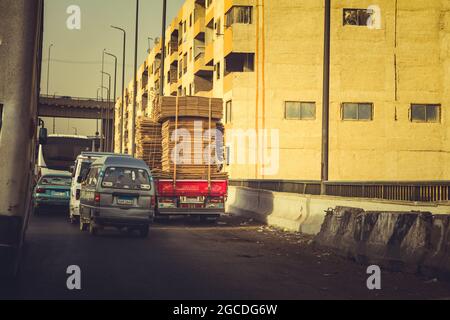 Busy streets of Cairo Egypt Stock Photo - Alamy