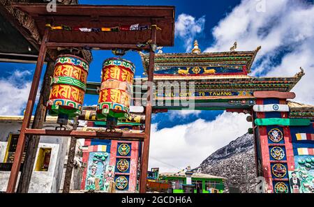 Tawang city entrance gate ; Arunachal Pradesh ; India Stock Photo - Alamy
