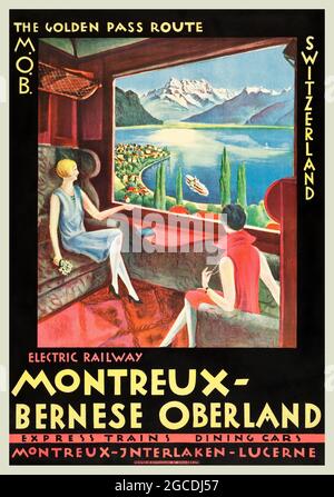 Vintage train / railway / transportation poster. Orient-Express ...