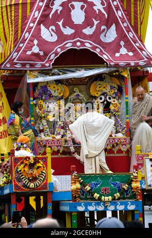London, UK. 8th August, 2021. A group of women climate protesters ...