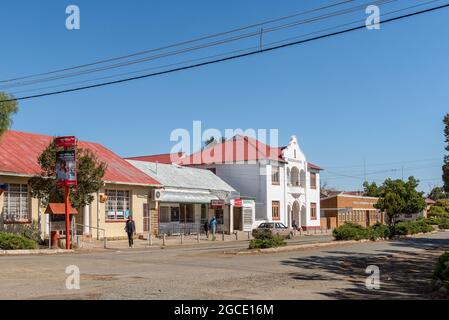 ROUXVILLE, SOUTH AFRICA - APRIL 23, 2021: A street scene, with old ...