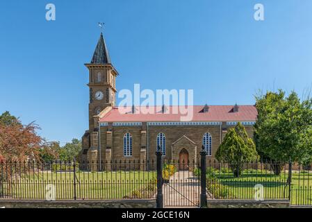 ROUXVILLE, SOUTH AFRICA - APRIL 23, 2021: A street scene, with old ...