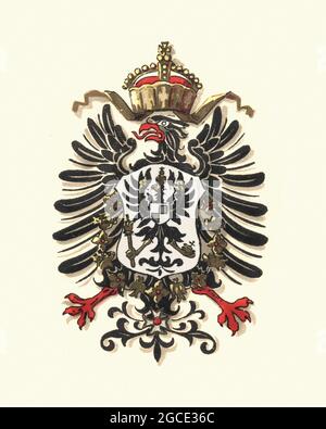 coat of arms, German imperial eagle, imperial symbols of the German ...