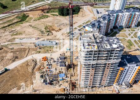 Construction of high-rise building near the sea in Colombo, the capital city in Sri Lanka Stock ...