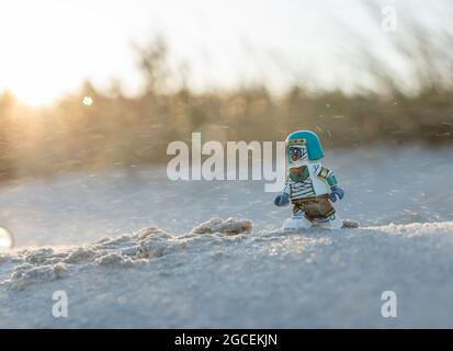 LEGO minifigure mummy on the beach Stock Photo - Alamy