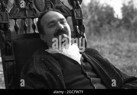 Romanian actor George Constantin filming for the movie "Duelul" (1981 ...