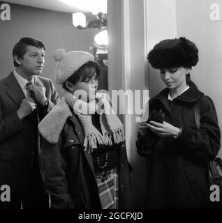 Romanian actress Julieta Szönyi during the filming of the movie "Alo ...