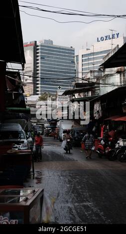 Bus Number 47 thru Klong Toey Bangkok Thailand Stock Photo - Alamy