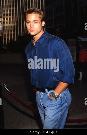 Brad Pitt 1989 Credit: Ralph Dominguez/MediaPunch Stock Photo - Alamy