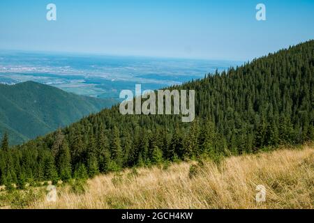 view from Cindrel mountains, Romania Stock Photo - Alamy