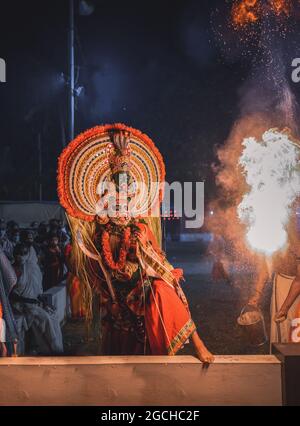 Mudiyettu is a traditional ritual theatre and folk dance drama from ...