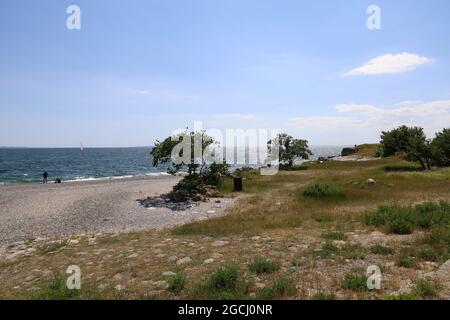 Walls of the Kronborg Castle at the beach Stock Photo - Alamy
