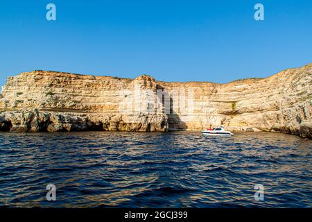 Sevastopol, Crimea, Russia - 28 July 2021: Black Sea red rocks ...