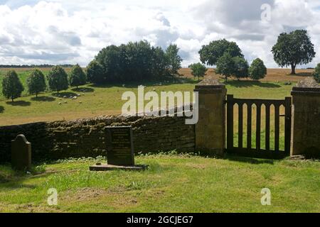 View from the churchyard, Heythrop, Oxfordshire, England, UK Stock ...