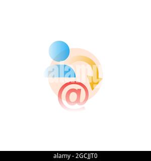 Change name. Vector icon in gradient style Stock Vector Image & Art - Alamy