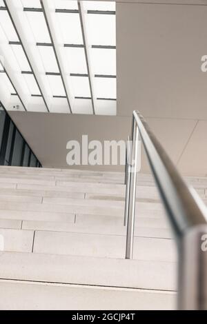 A vertical low angle shot of the The Heinrich Hertz Tower against a ...