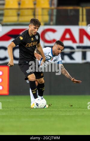 Matias Vecino Falero (Inter) Maxime Busi (Parma) during the Italian ...